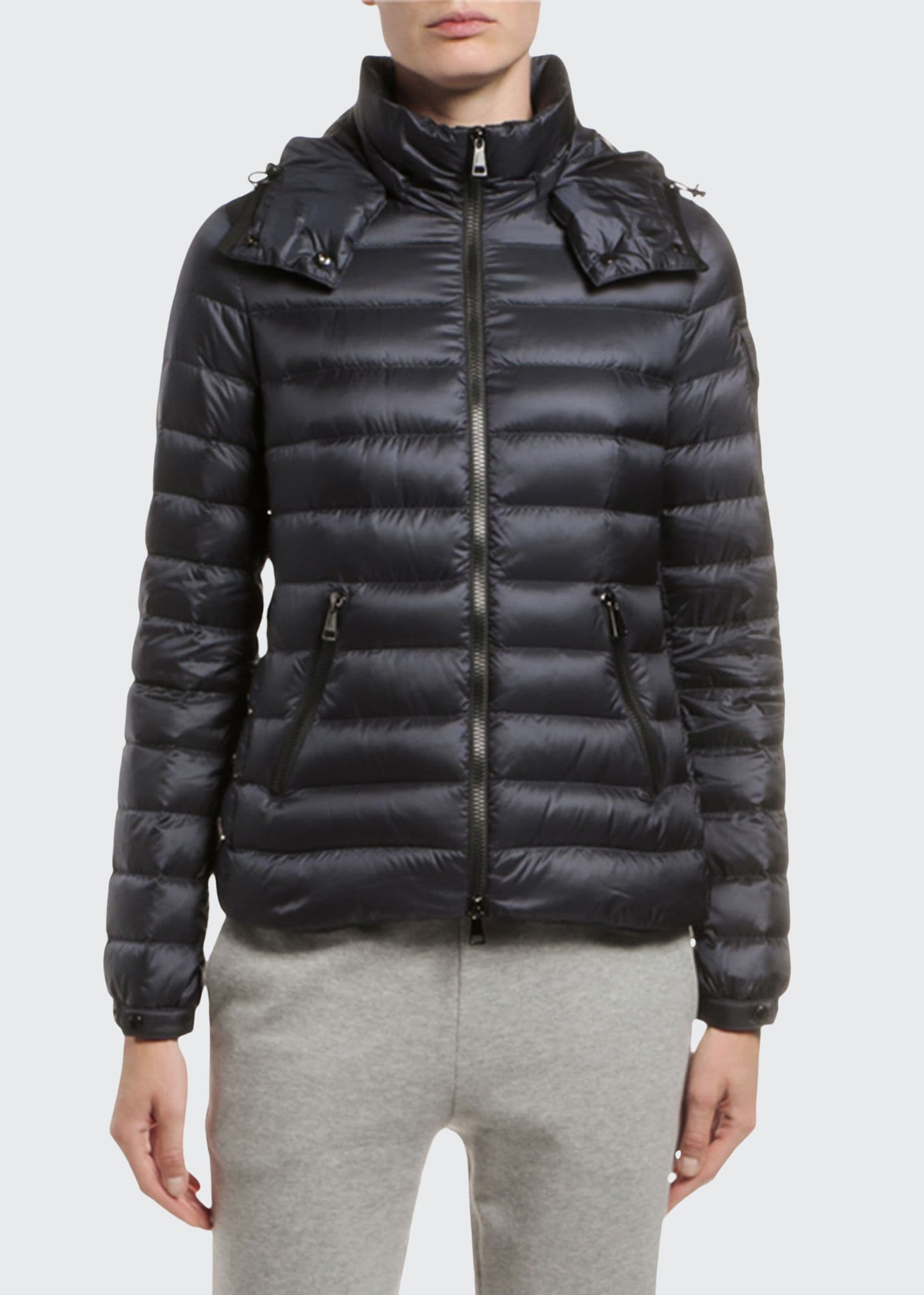 Moncler Nevalon Semi-Fit Puffer Coat - Bergdorf Goodman