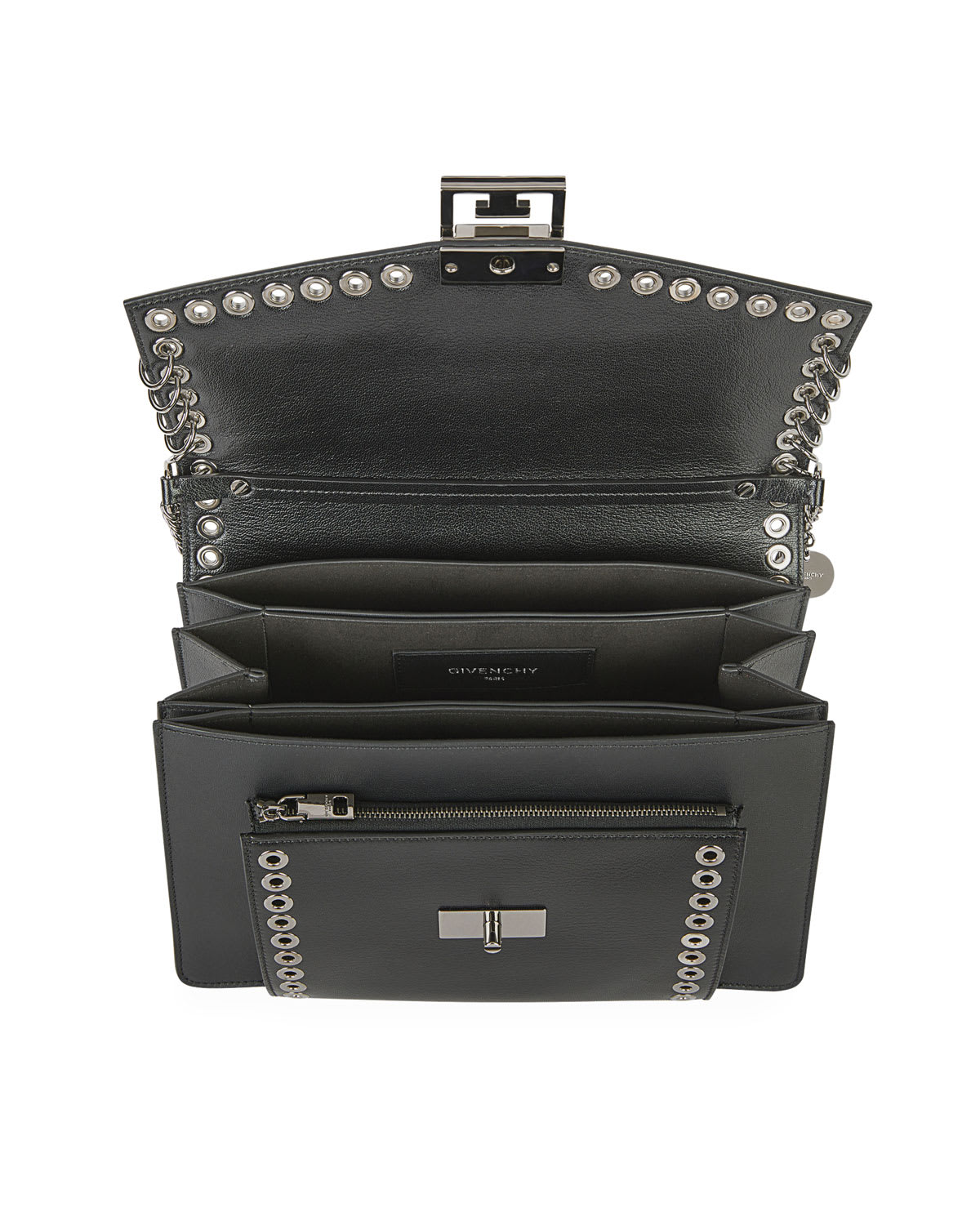 Givenchy GV3 Medium Leather Satchel Bag