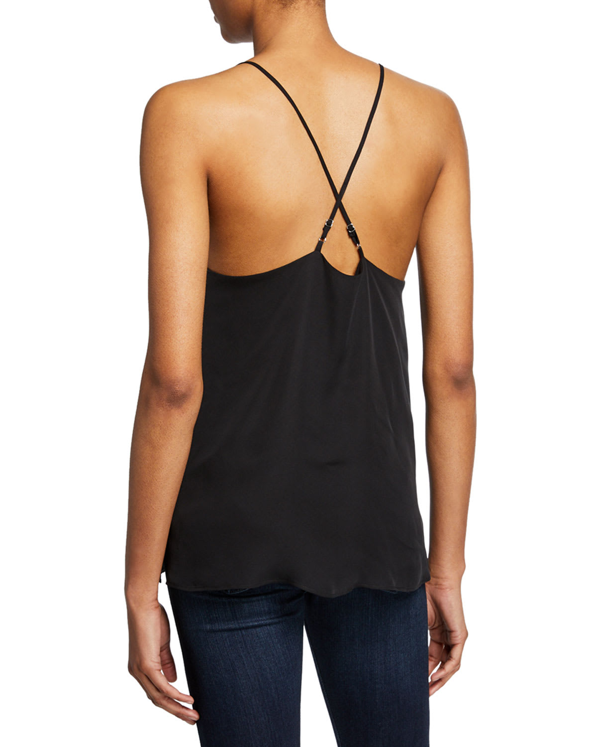 Cami NYC The Chantry Silk Cami with Lace Trim