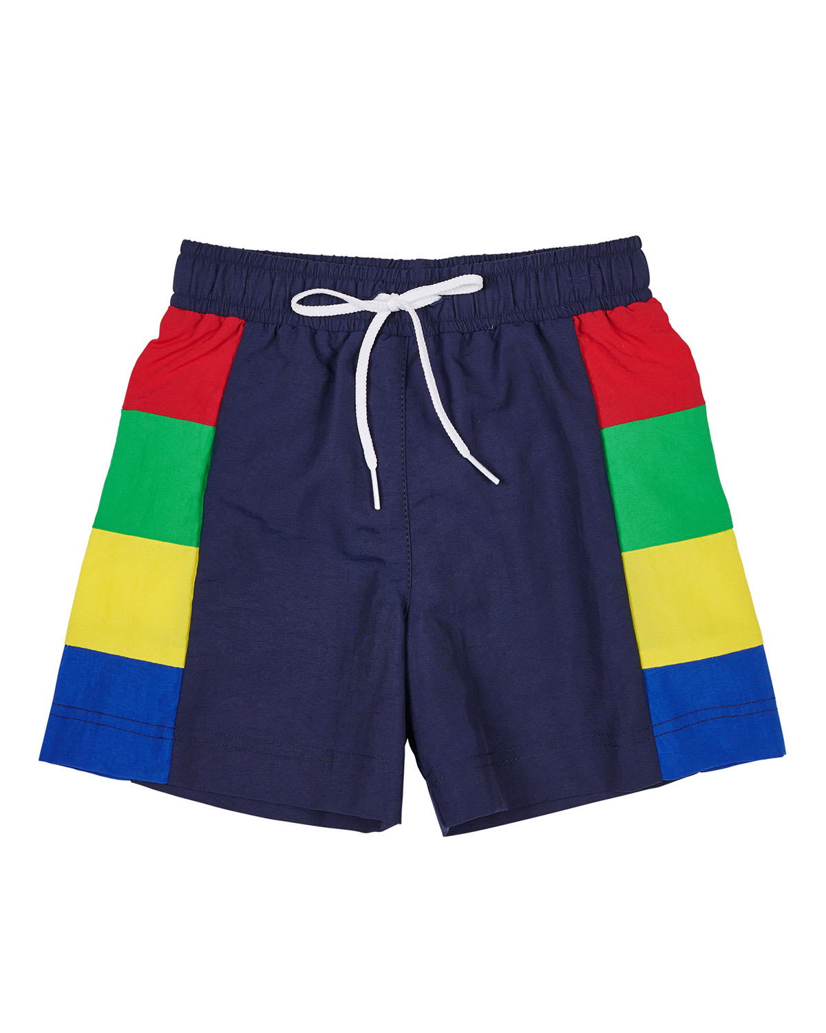 Florence Eiseman Colorblock Supplex Swim Trunks, Size 2-4T