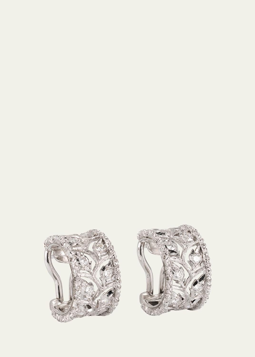 Buccellati Ramage 18K White Gold Diamond Pendant Necklace - Bergdorf ...