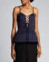 Brock Collection Lace-Up Peplum Top
