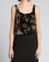 Vince Fallen Leaf Square Neck Velvet Tank