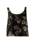 Vince Fallen Leaf Square Neck Velvet Tank
