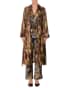 F.R.S For Restless Sleepers Velvet Ramage Metallic Devore Robe