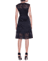 Akris Cap-Sleeve Embroidered Organza Apron Dress