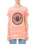Balmain Short-Sleeve Tie-Dye Coin Logo Tee
