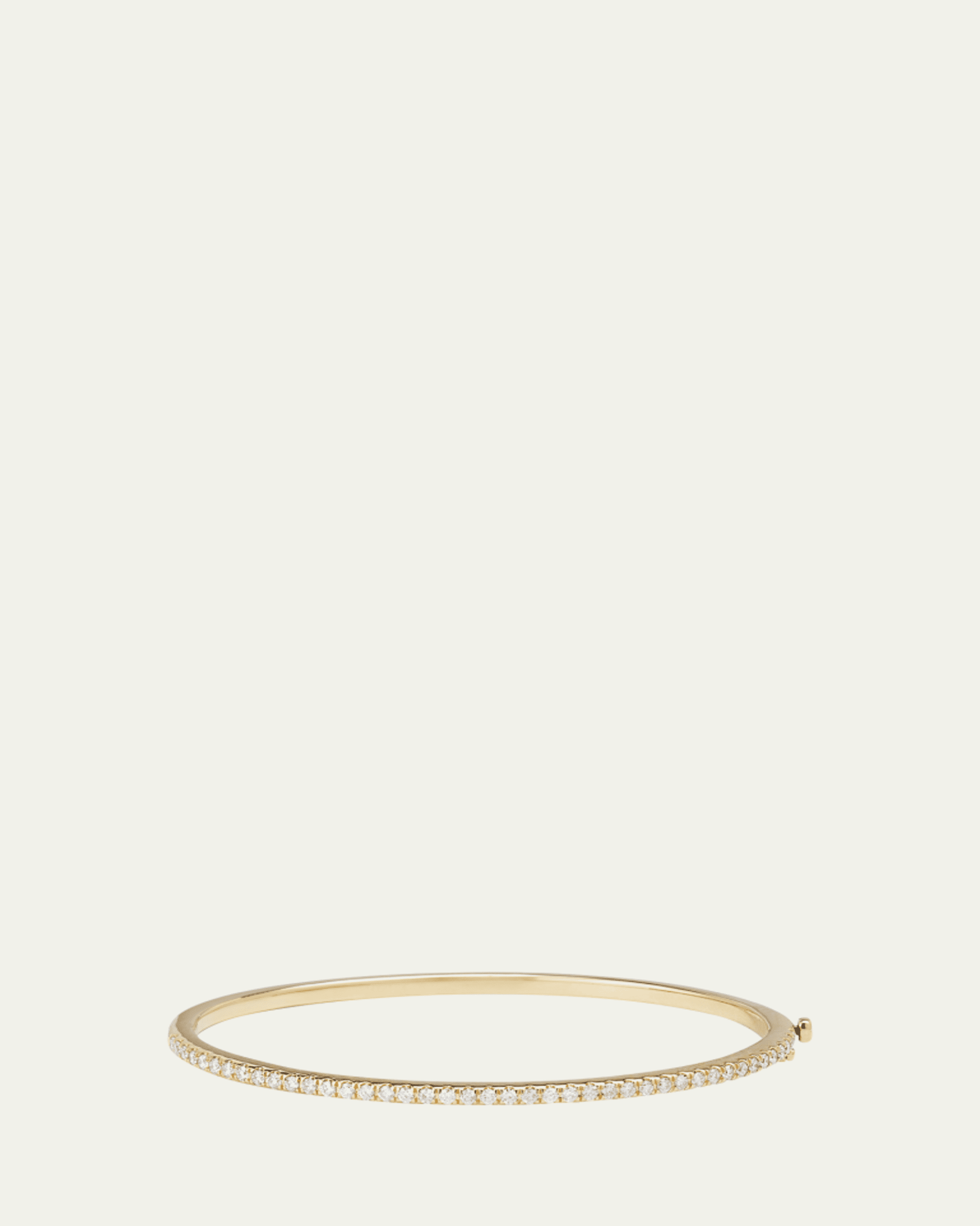 Sydney Evan 14K Yellow Gold Pave Diamond Small Snake Hinge Bangle ...