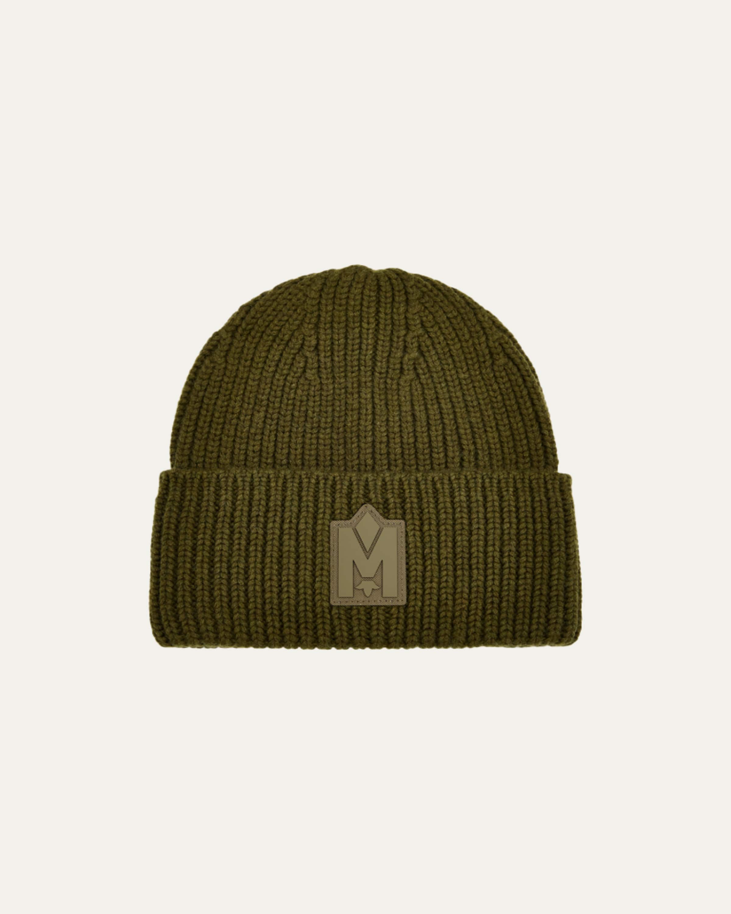 Mackage Men's M-Logo Patch Beanie Hat - Bergdorf Goodman