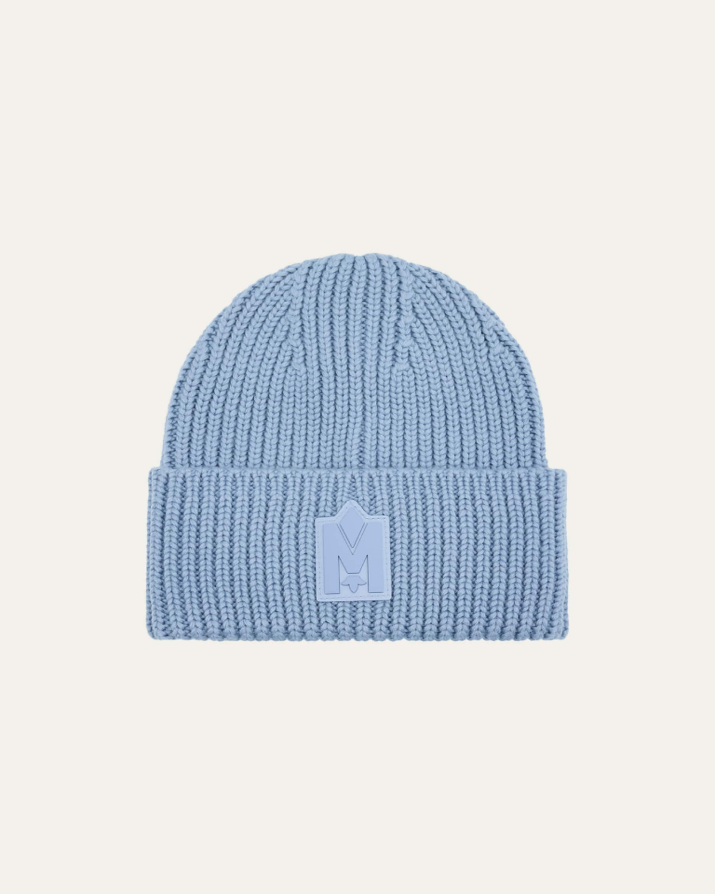 Mackage Men's M-Logo Patch Beanie Hat - Bergdorf Goodman