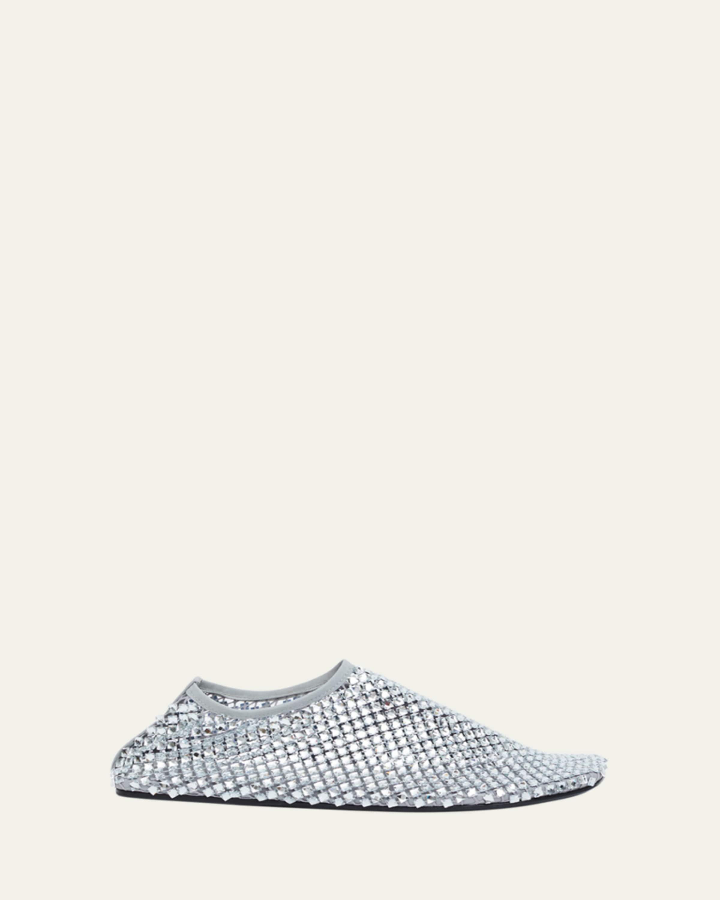 Christopher Esber Minette Bezeled Mesh Ballerina Flats - Bergdorf Goodman