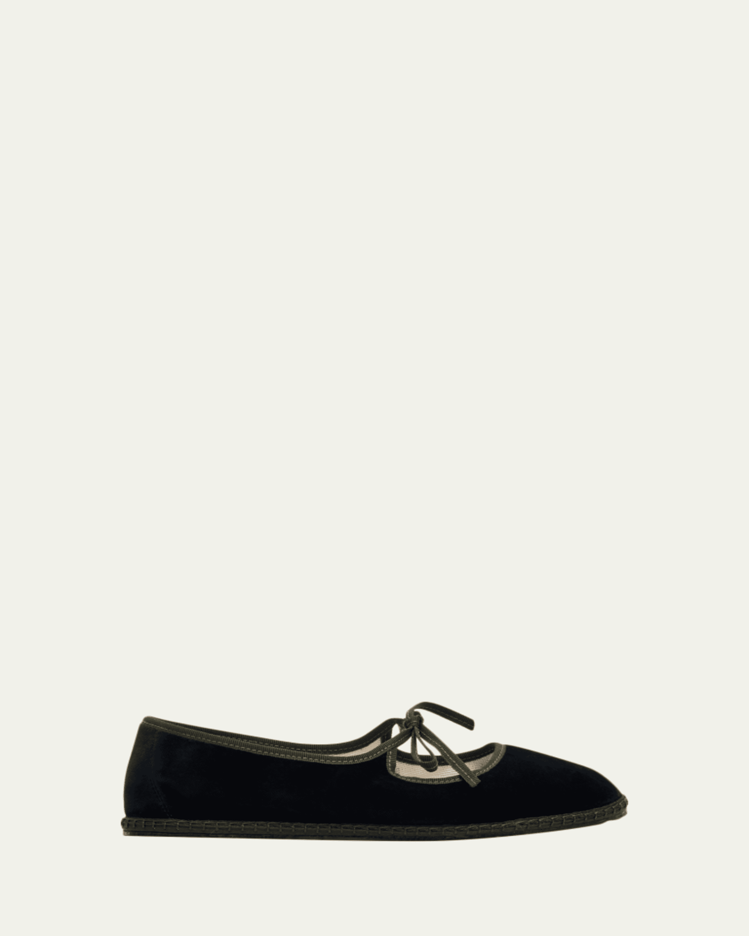 Vibi Venezia Velvet Mary Jane Ballerina Flats - Bergdorf Goodman