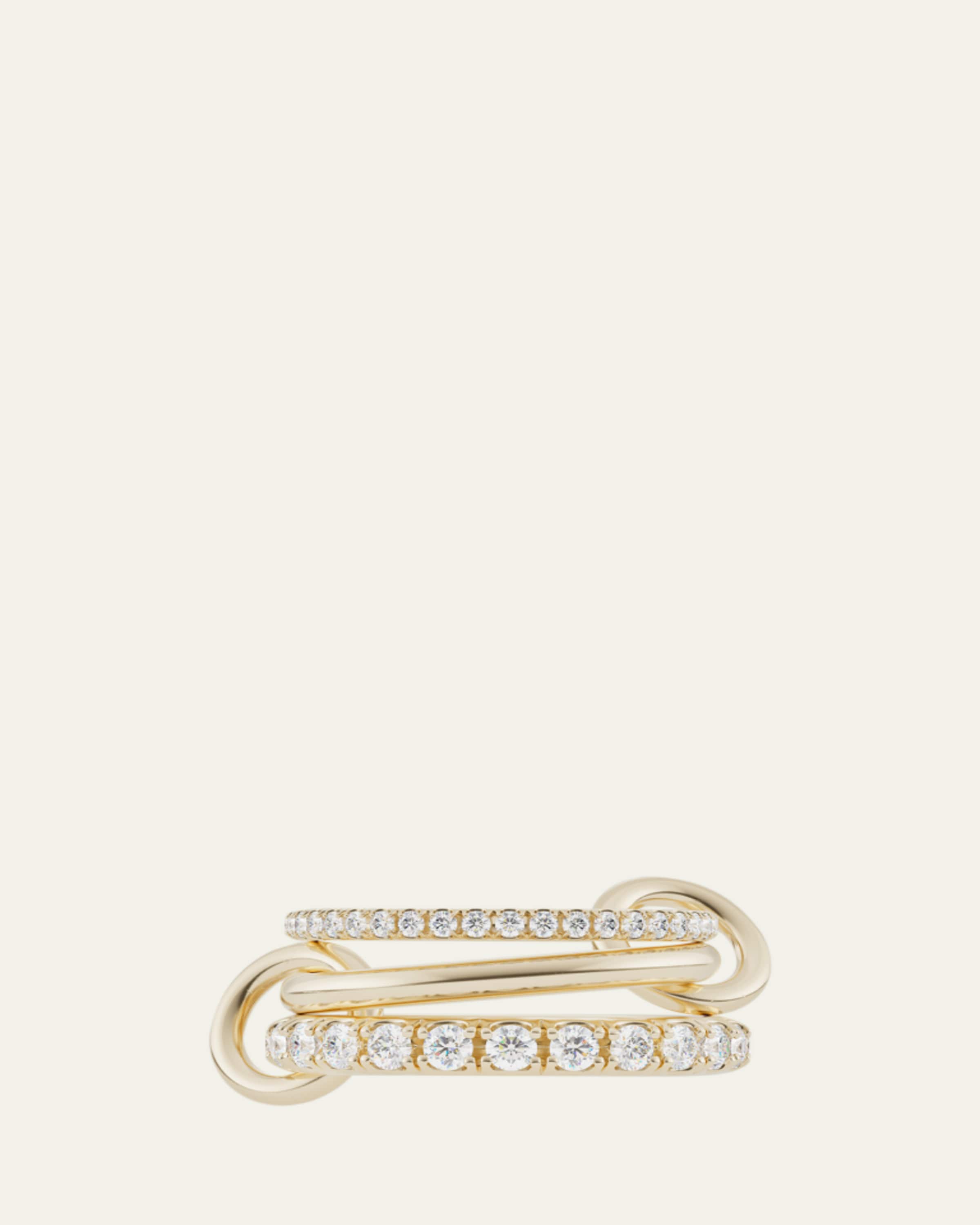 Spinelli Kilcollin Norah 18K Yellow Gold Diamond and Emerald Ring ...