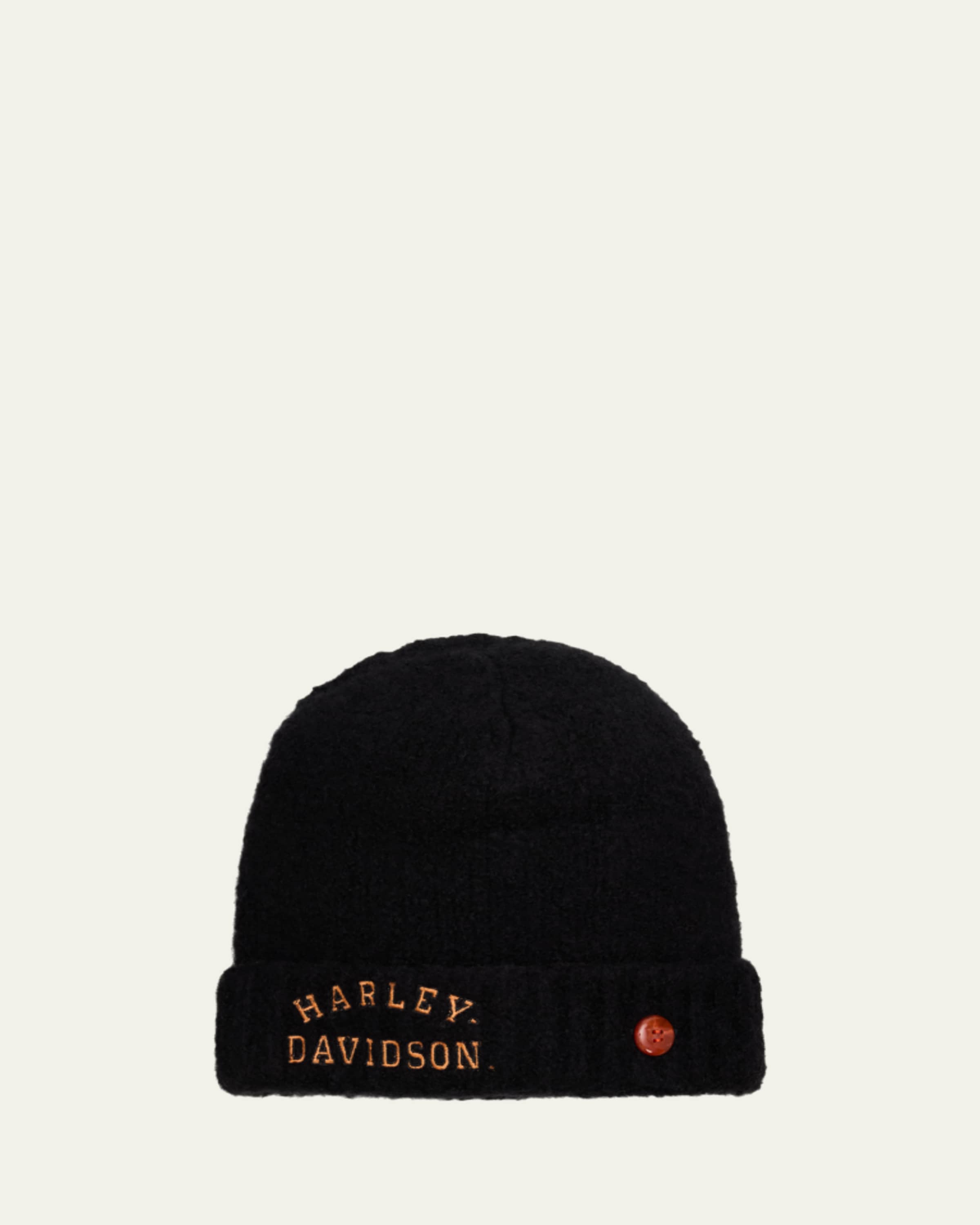 God's True Cashmere x Harley-Davidson Men's Boucle Cashmere Beanie ...