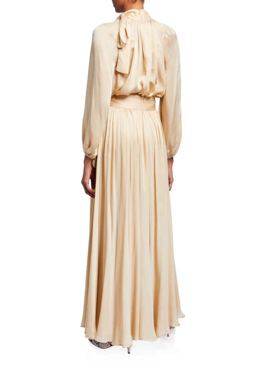 Zimmermann Long-Sleeve Silk Tie-Neck Blouse and Matching Items ...