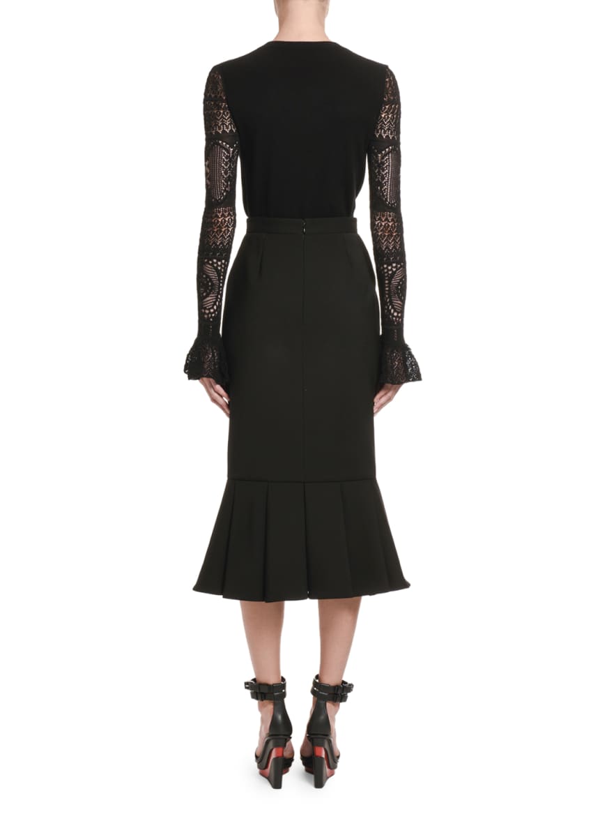 McQueen Wool Crochet-Trim Sweater and Matching Items & Matching Items ...