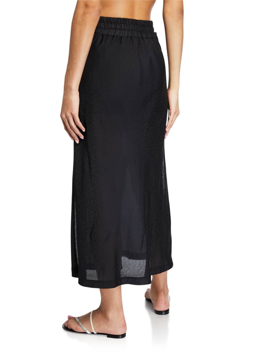 SIMKHAI Sandy Chiffon Jacquard Coverup Top and Matching Items ...