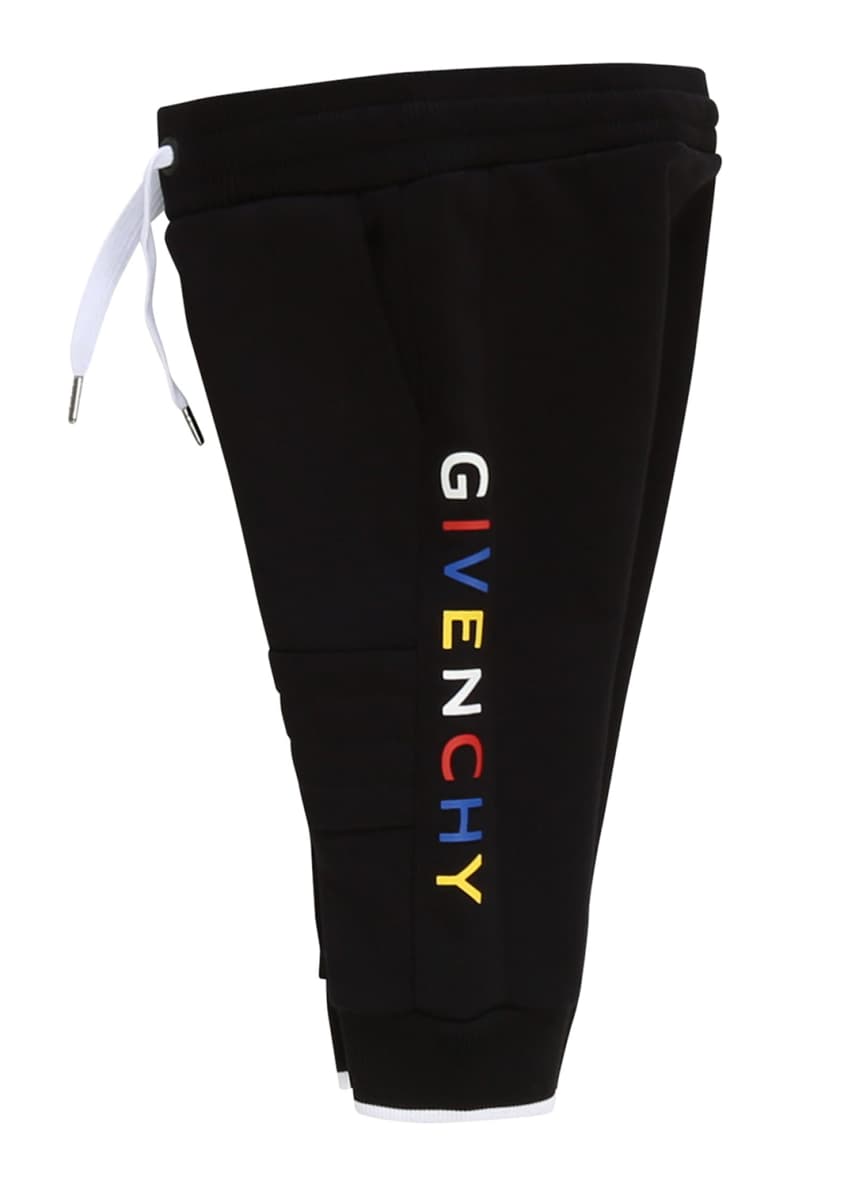 Givenchy Boy's Multicolor Logo Text Sweatpants, Size 12-18 Months and ...