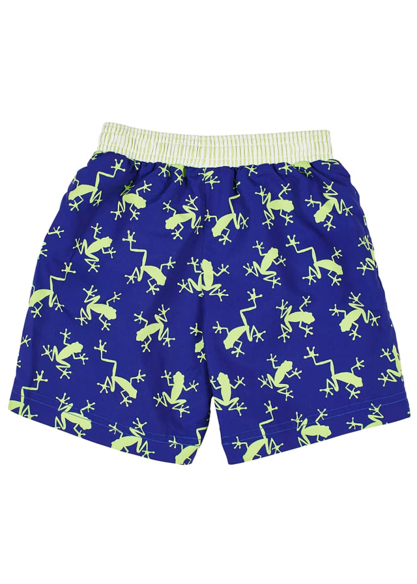 Florence Eiseman Boy's Frog Print Swim Trunks and Matching Items ...