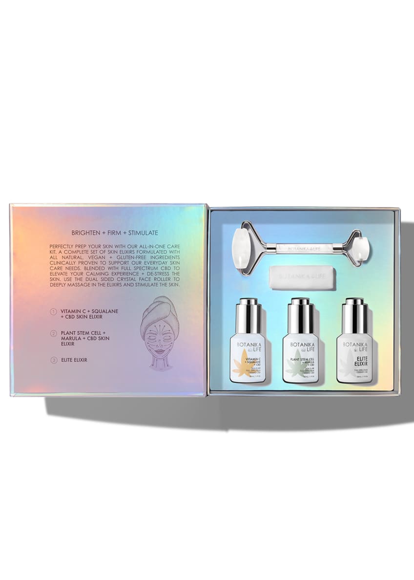Botanika Life Skin Elixir Set + Crystal Face Roller - Bergdorf Goodman