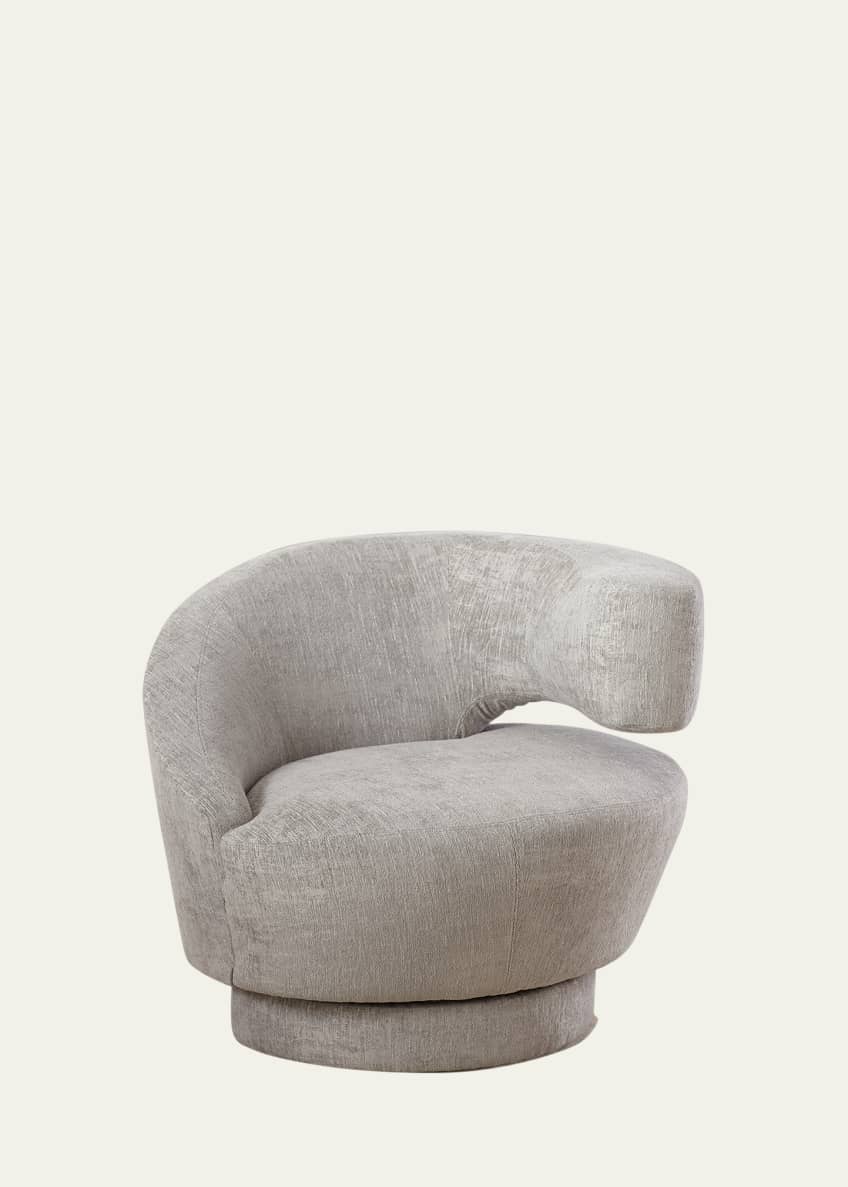 Interlude Home Arabella Right-Arm Swivel Chair - Bergdorf Goodman