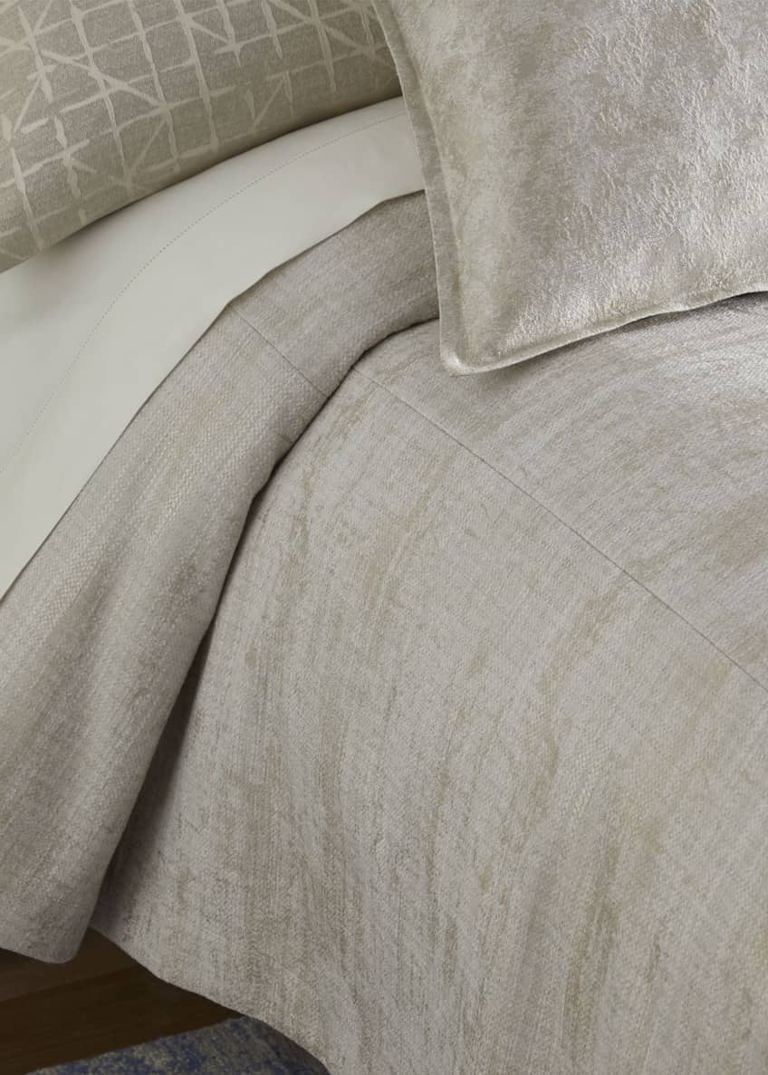 Fino Lino Linen & Lace Chevrille Queen Duvet and Matching Items ...