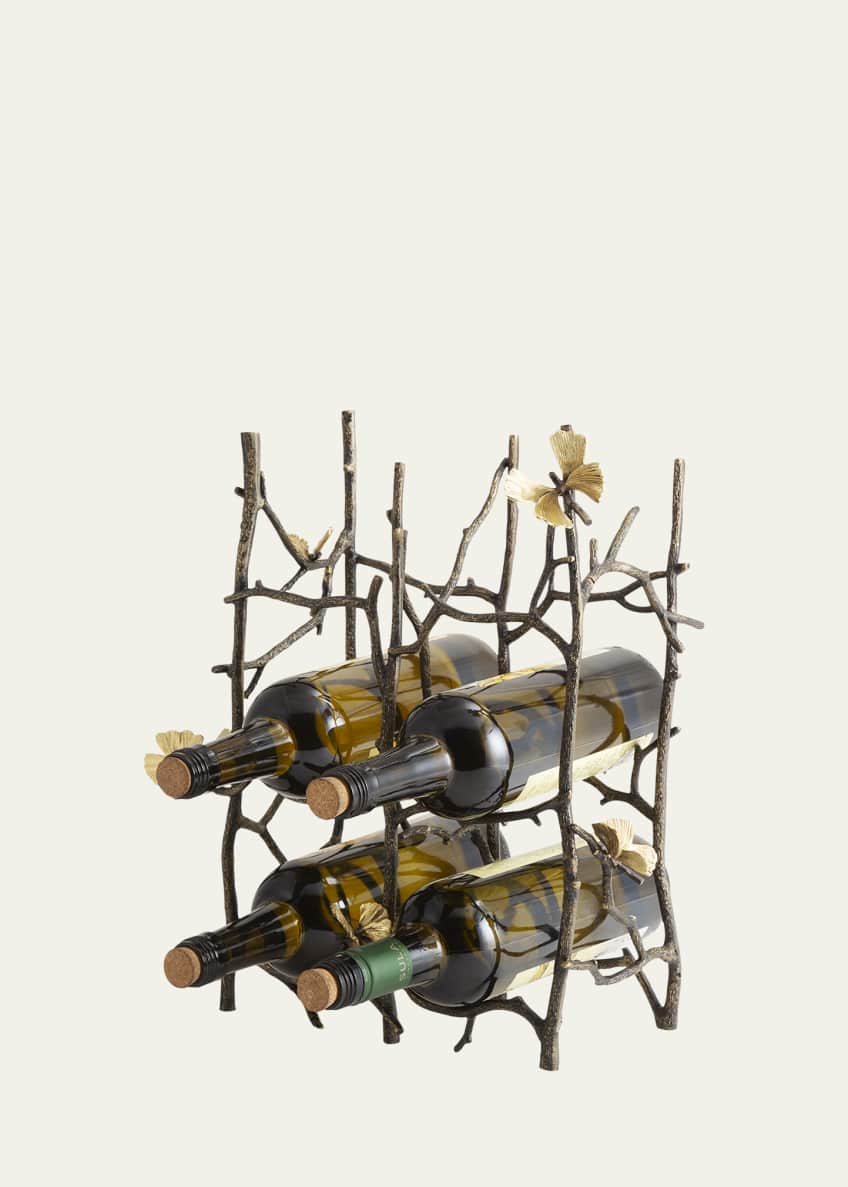 Michael Aram Butterfly Ginkgo 6 Bottle Wine Rack - Bergdorf Goodman