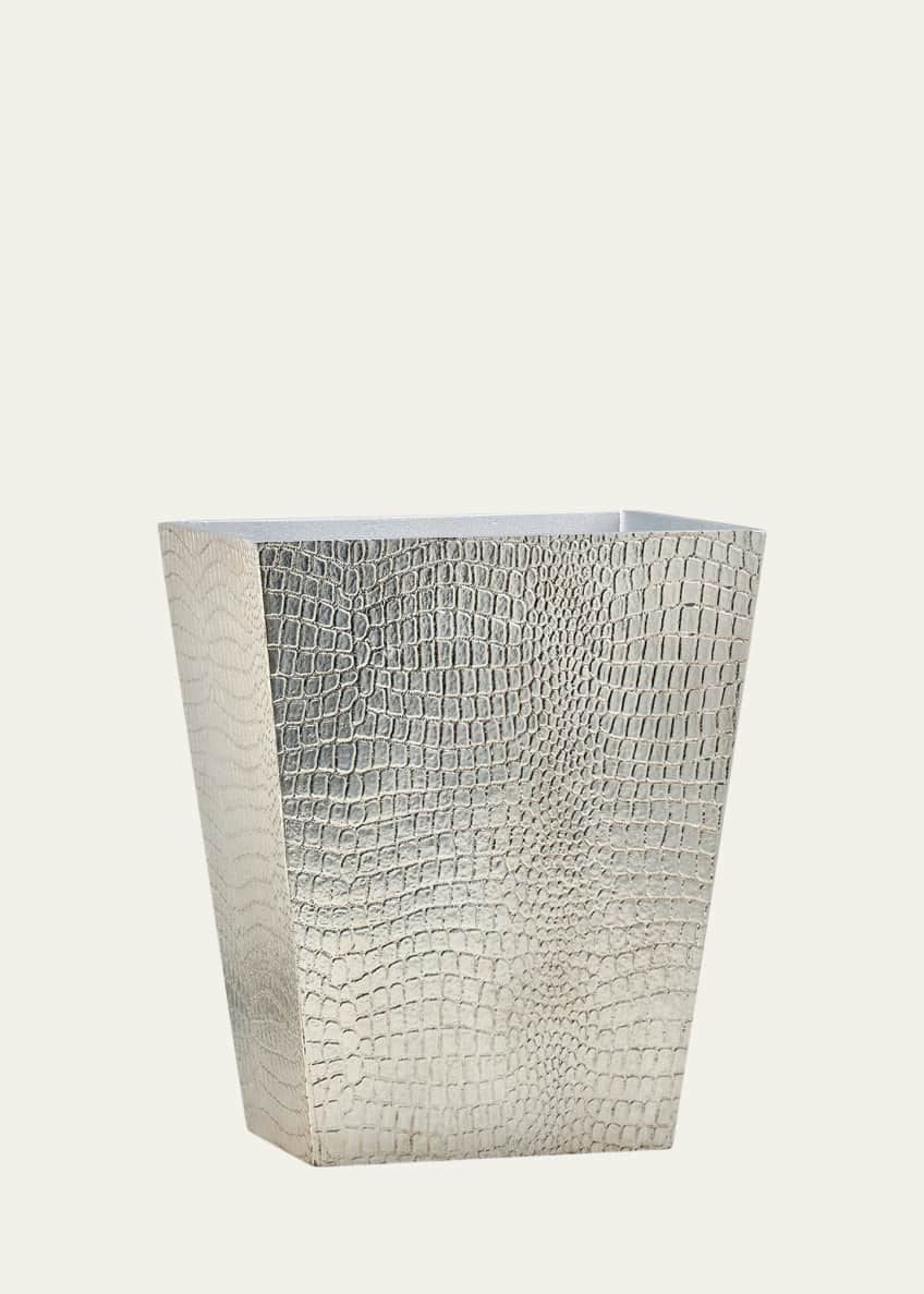 Labrazel Crocodile Silver Wastebasket and Matching Items & Matching ...