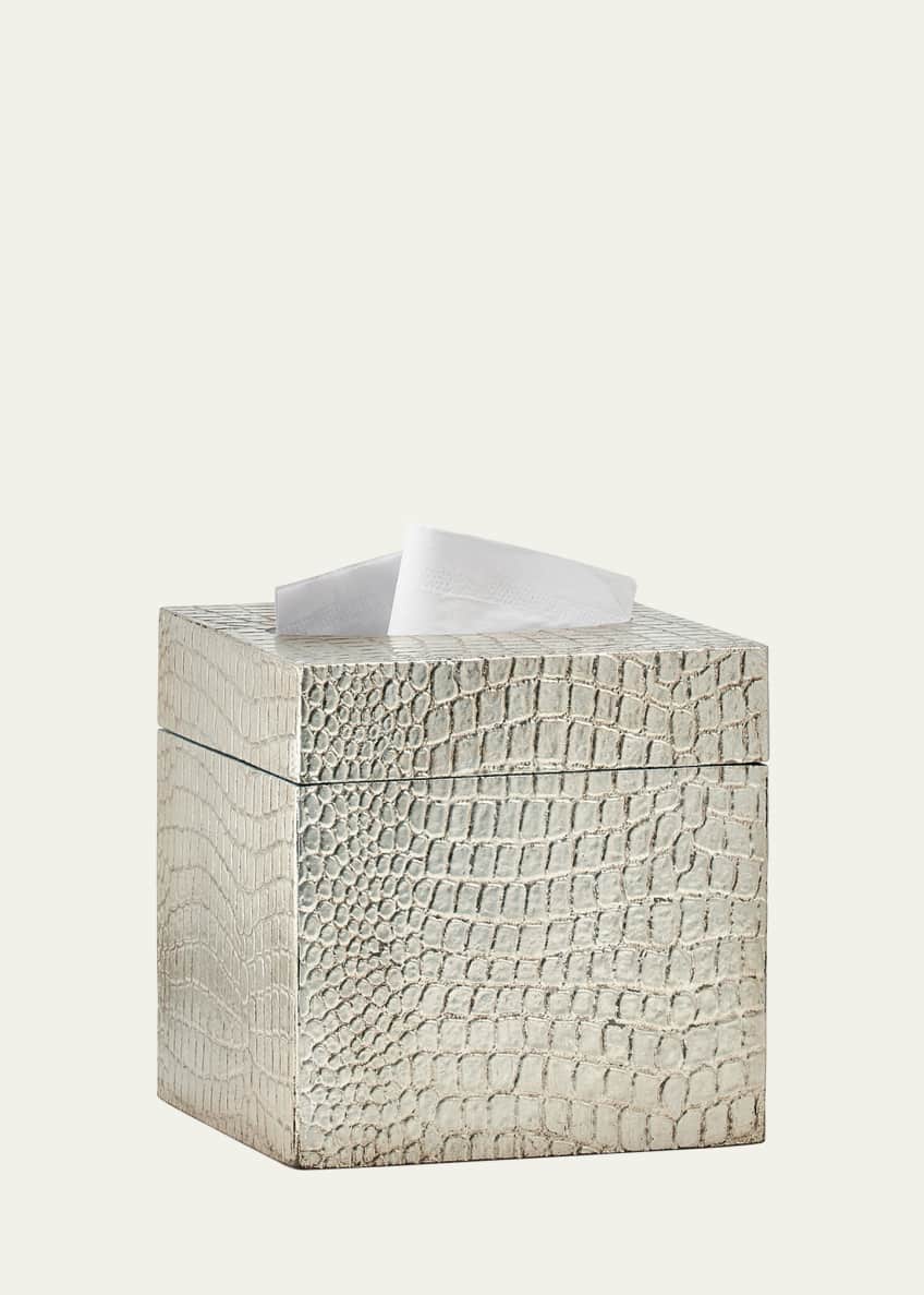 Labrazel Crocodile Silver Wastebasket and Matching Items & Matching ...