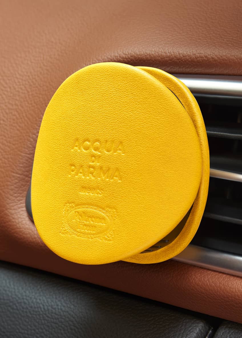 Acqua di Parma Yellow Leather Car Diffuser Case - Bergdorf Goodman