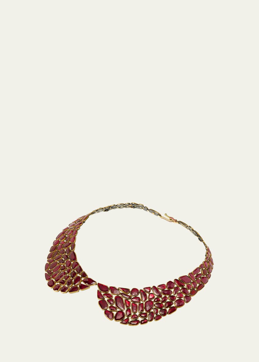 JUDY GEIB Peter Pan Collar Brilliant Ruby Necklace - Bergdorf Goodman