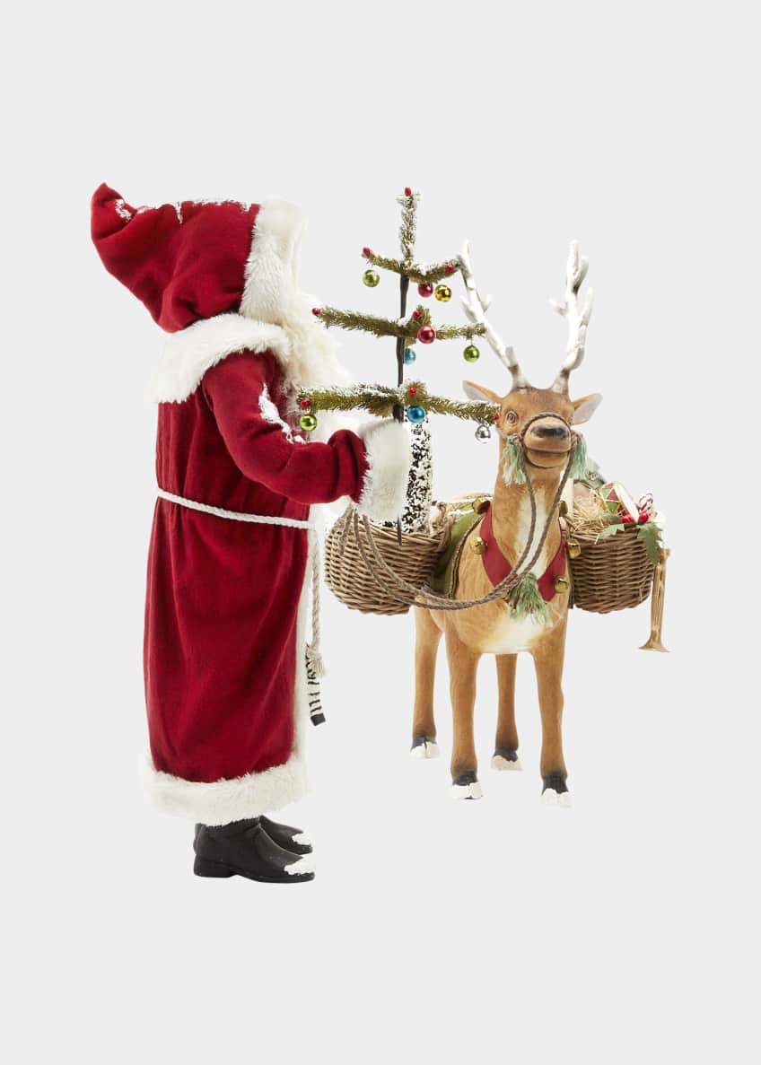 Bethany Lowe Santa & Prancer Toy Delivery Accent - Bergdorf Goodman