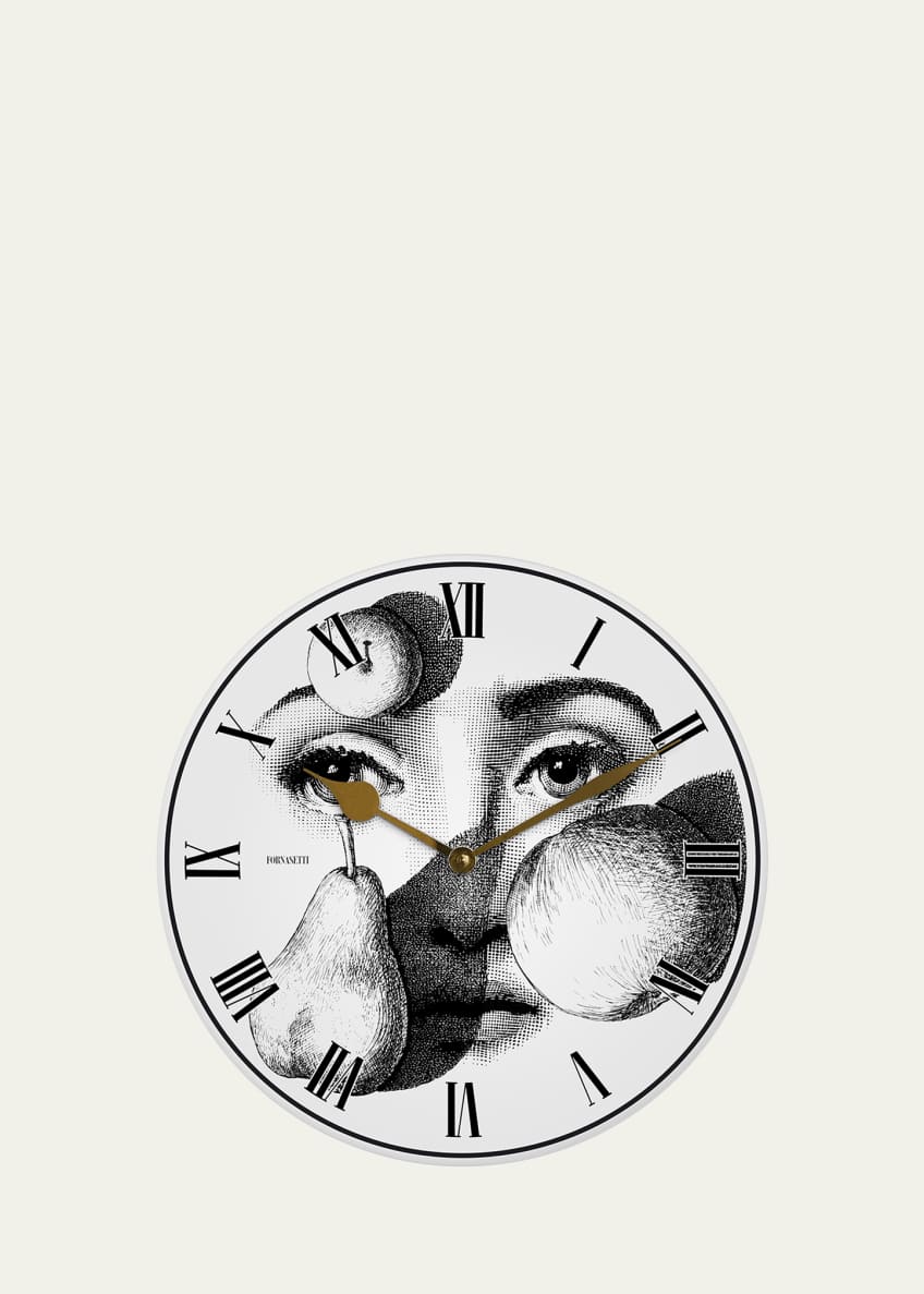 Fornasetti Lina Cavalieri Wall Clock - Bergdorf Goodman