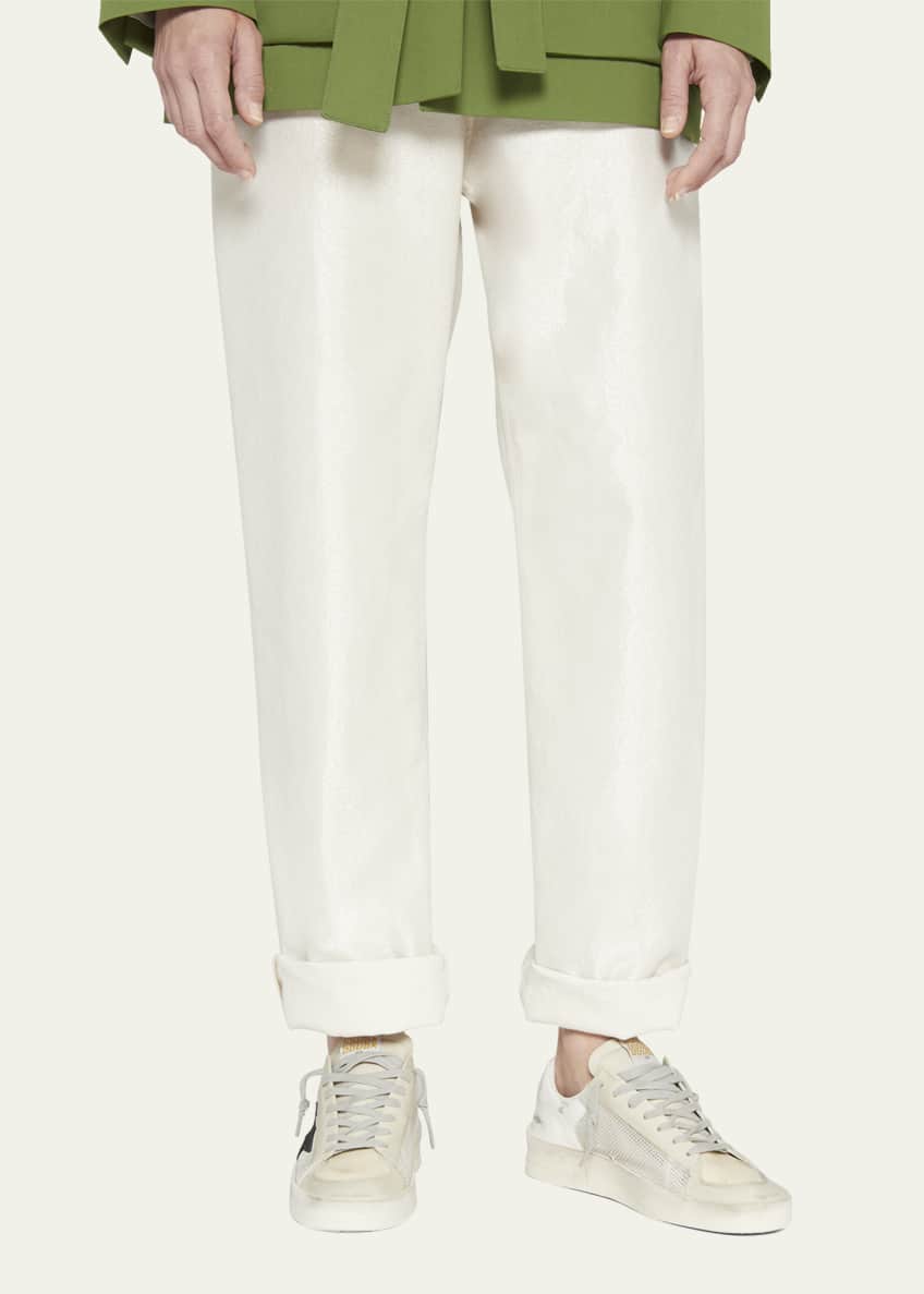 Golden Goose Stardan Leather Net Low-Top Sneakers - Bergdorf Goodman