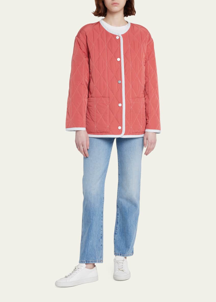Jane Post Button-Front Reversible Quilted Jacket - Bergdorf Goodman