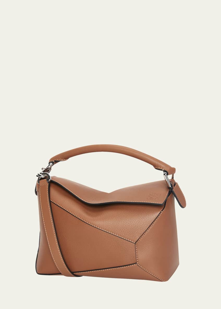 Loewe Puzzle Edge Small Top-Handle Bag in Leather - Bergdorf Goodman