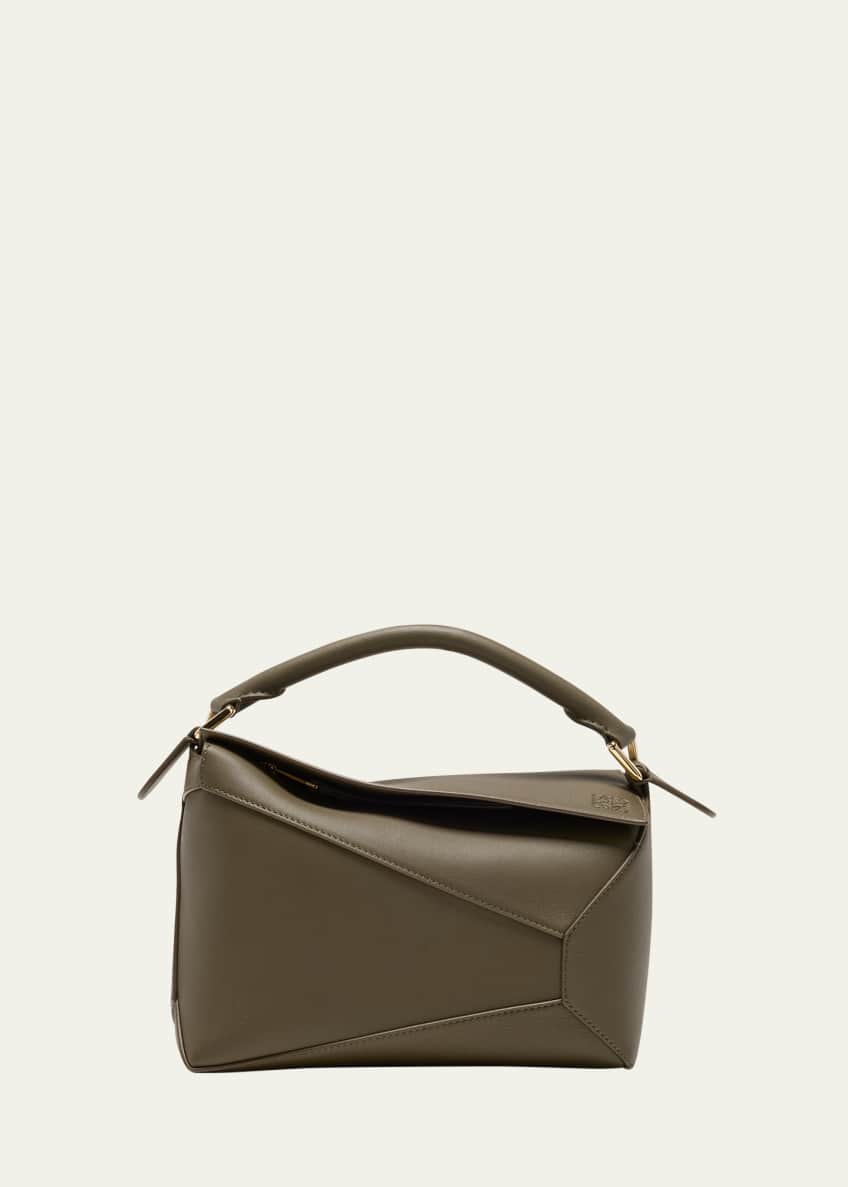 Loewe Puzzle Edge Small Top-Handle Bag in Leather - Bergdorf Goodman