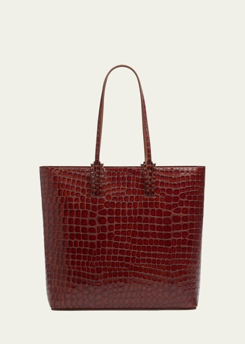 Christian Louboutin Cabata Zipped NS Tote in Aligator Embossed Leather ...