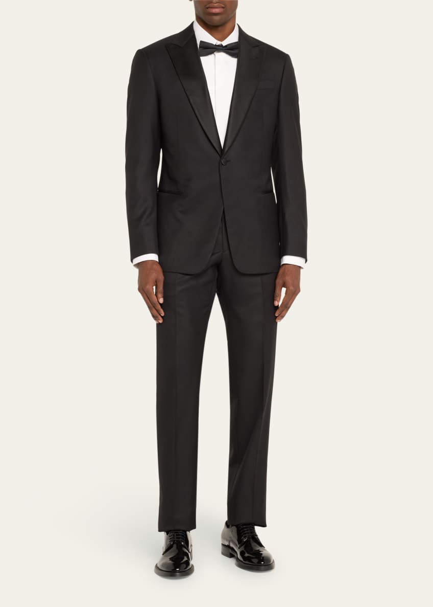 Giorgio Armani Men's Wool Satin-Lapel Two-Piece Tuxedo Set - Bergdorf Goodman