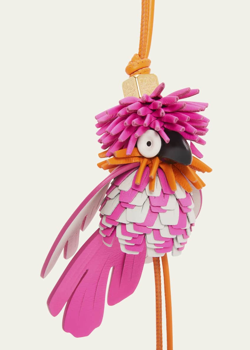 Loewe x Paula’s Ibiza Exotic Bird Charm in Leather - Bergdorf Goodman