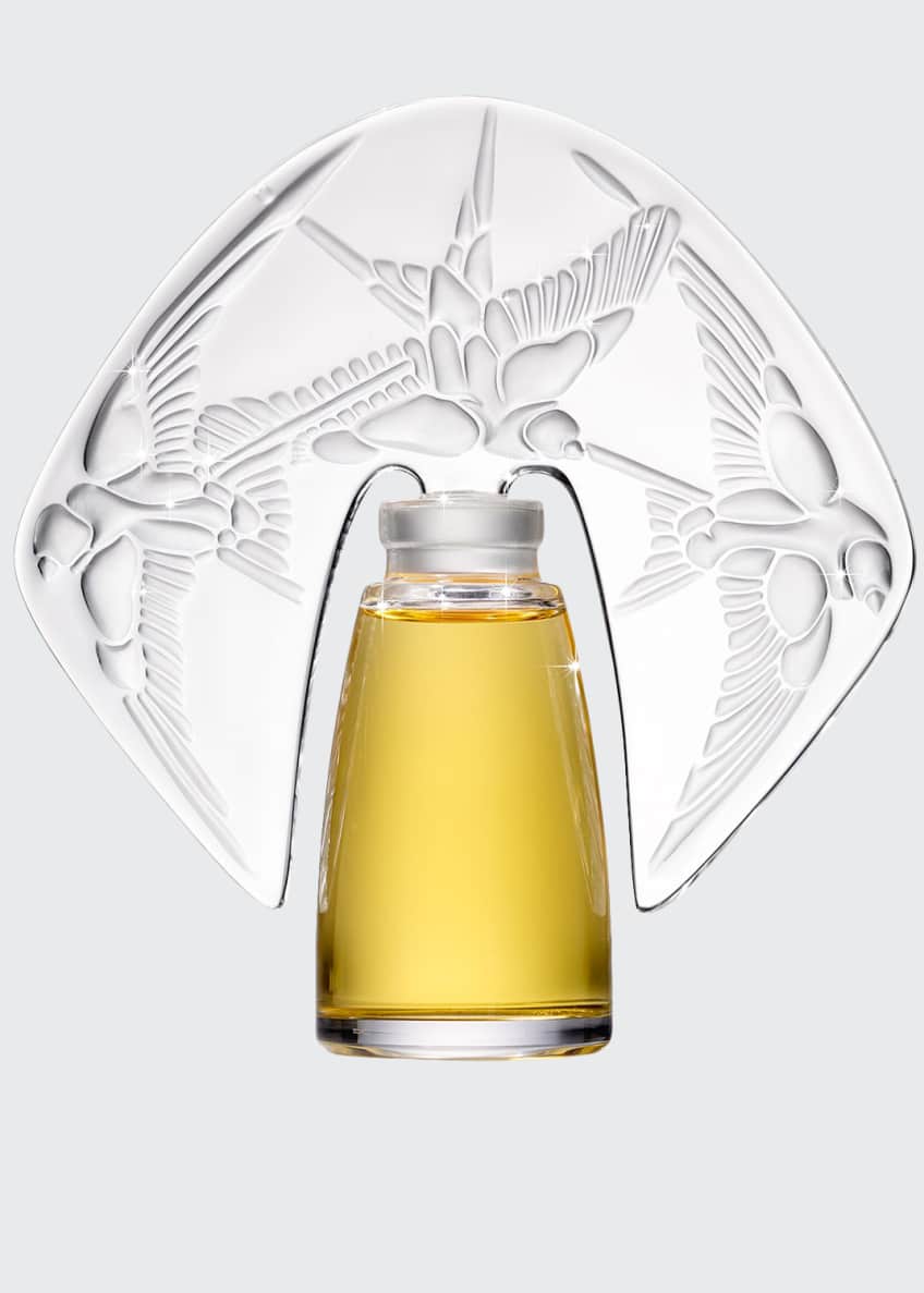 Shalini Parfum Amorem Rose Parfum presented in a Lalique Crystal Flacon ...