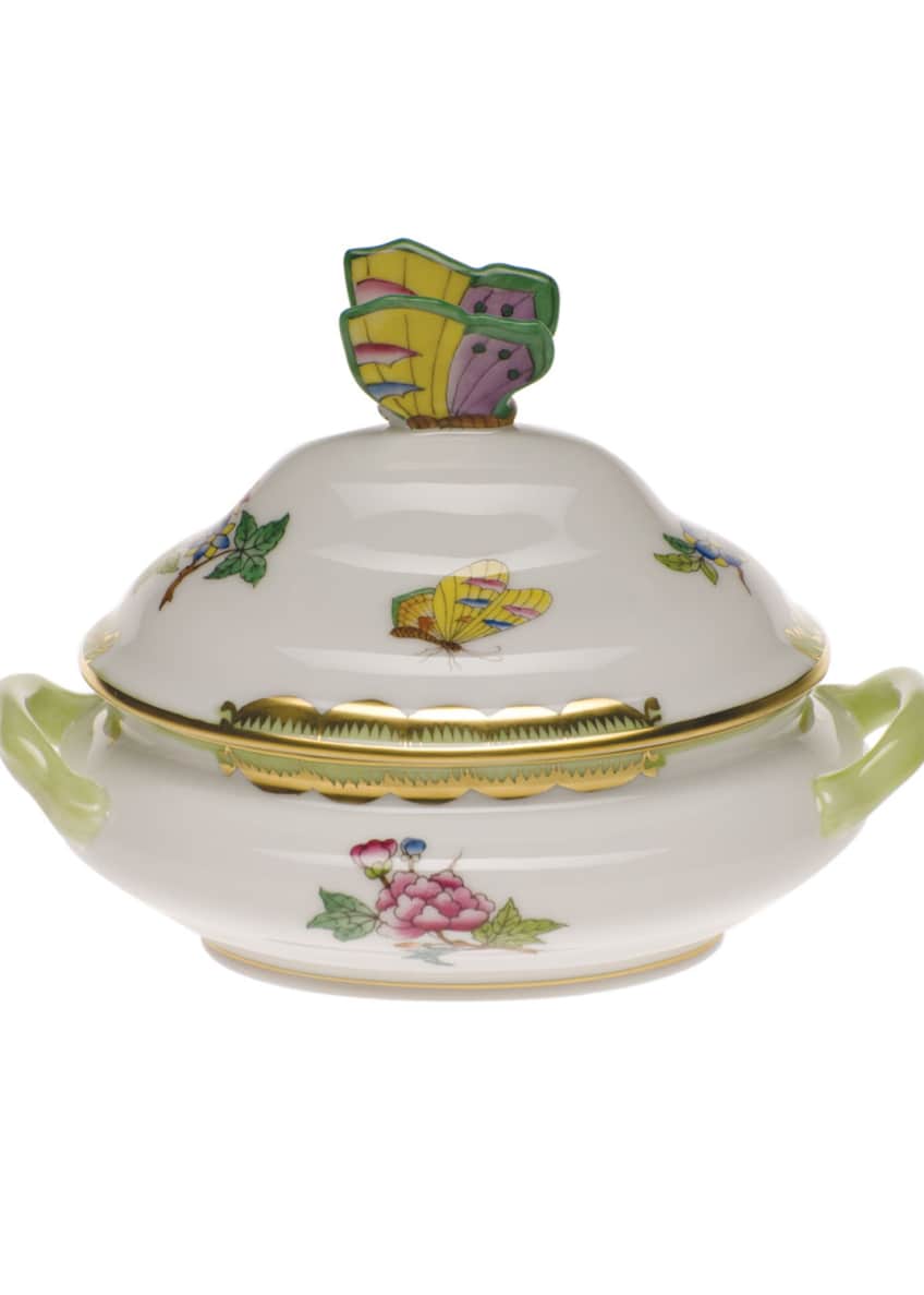 Herend Queen Victoria Green Mini Tureen - Bergdorf Goodman