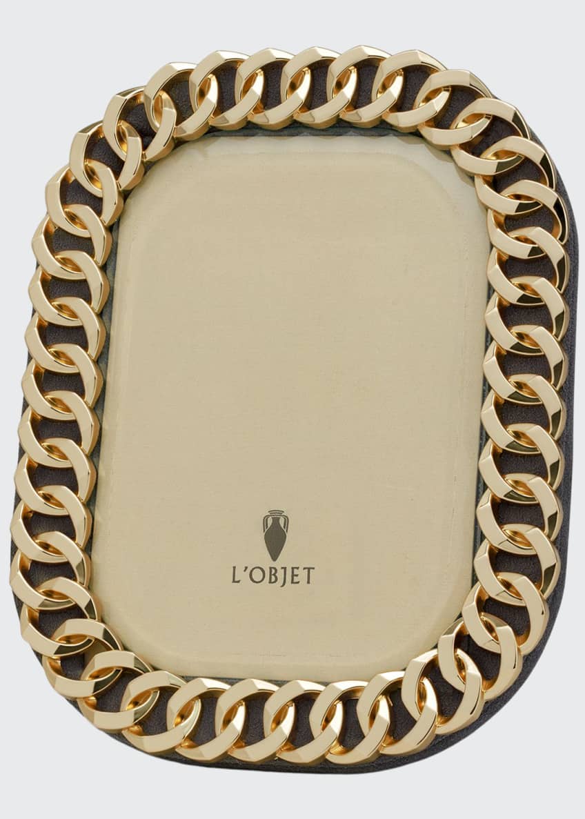 L'Objet Gold Cuban Link Frame, 4" x 6" - Bergdorf Goodman