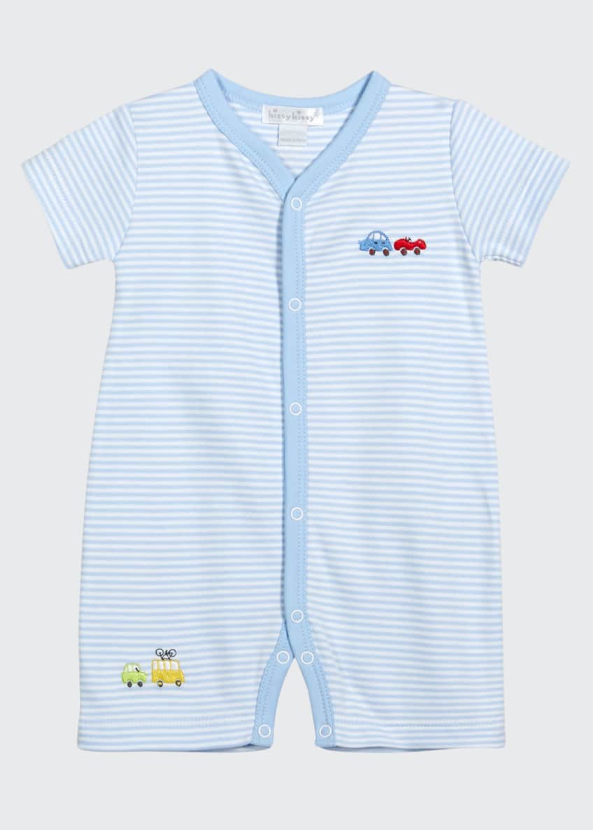 Kissy Kissy Boy's Bumper Traffic Striped Pima Cotton Playsuit, Size 3 ...
