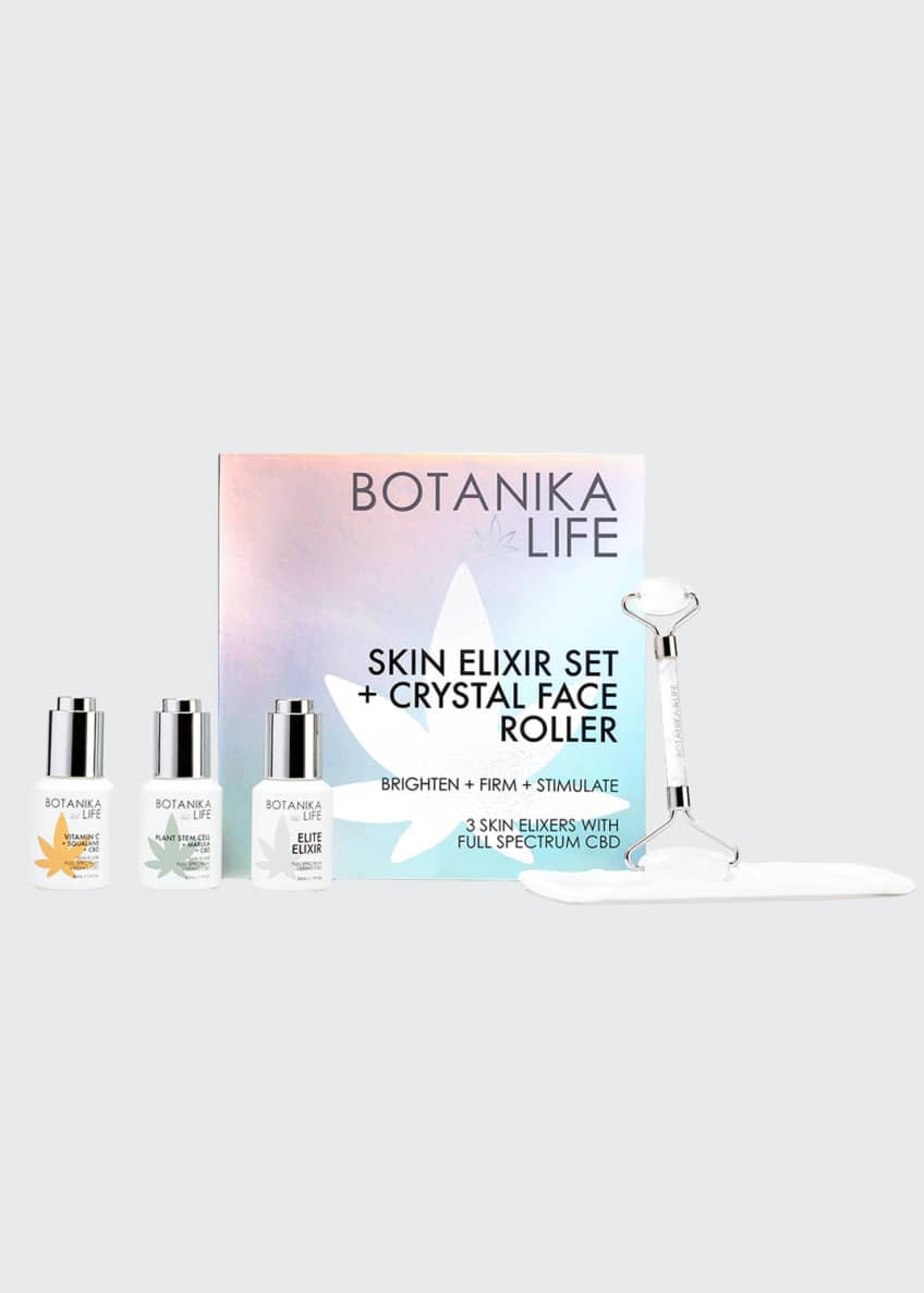 Botanika Life Skin Elixir Set + Crystal Face Roller - Bergdorf Goodman