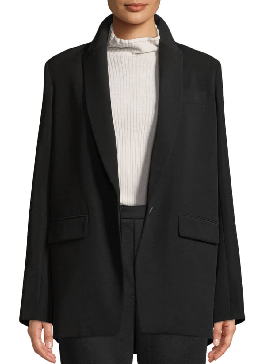 Vince Shawl-Collar One-Button Boyfriend Blazer and Matching Items ...