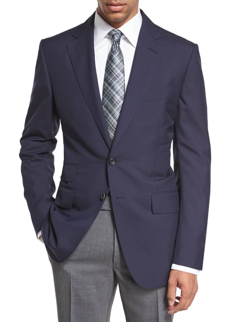 TOM FORD O'Connor Base Plainweave Sport Coat, Navy - Bergdorf Goodman