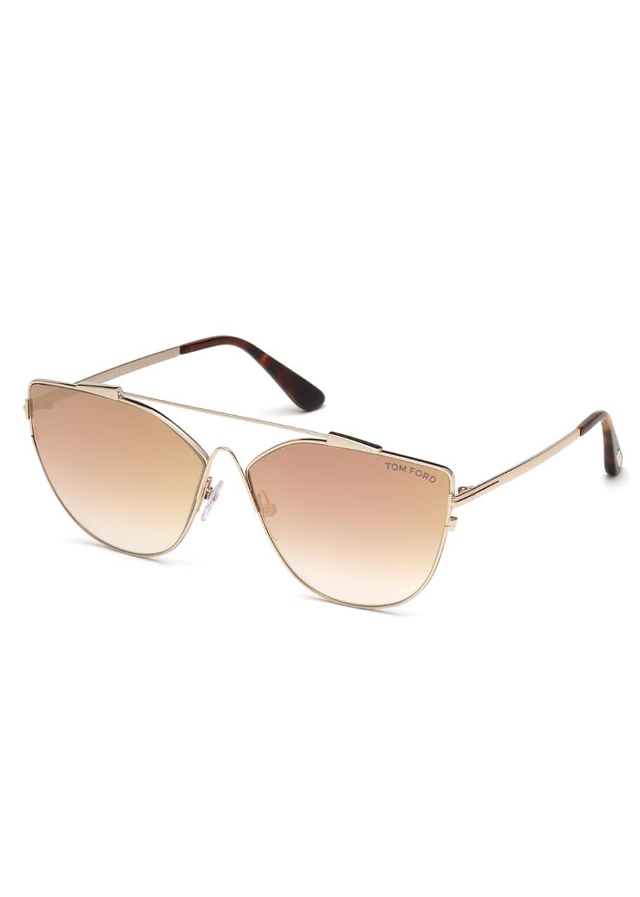 TOM FORD Jacquelyn Metal Aviator Sunglasses - Bergdorf Goodman