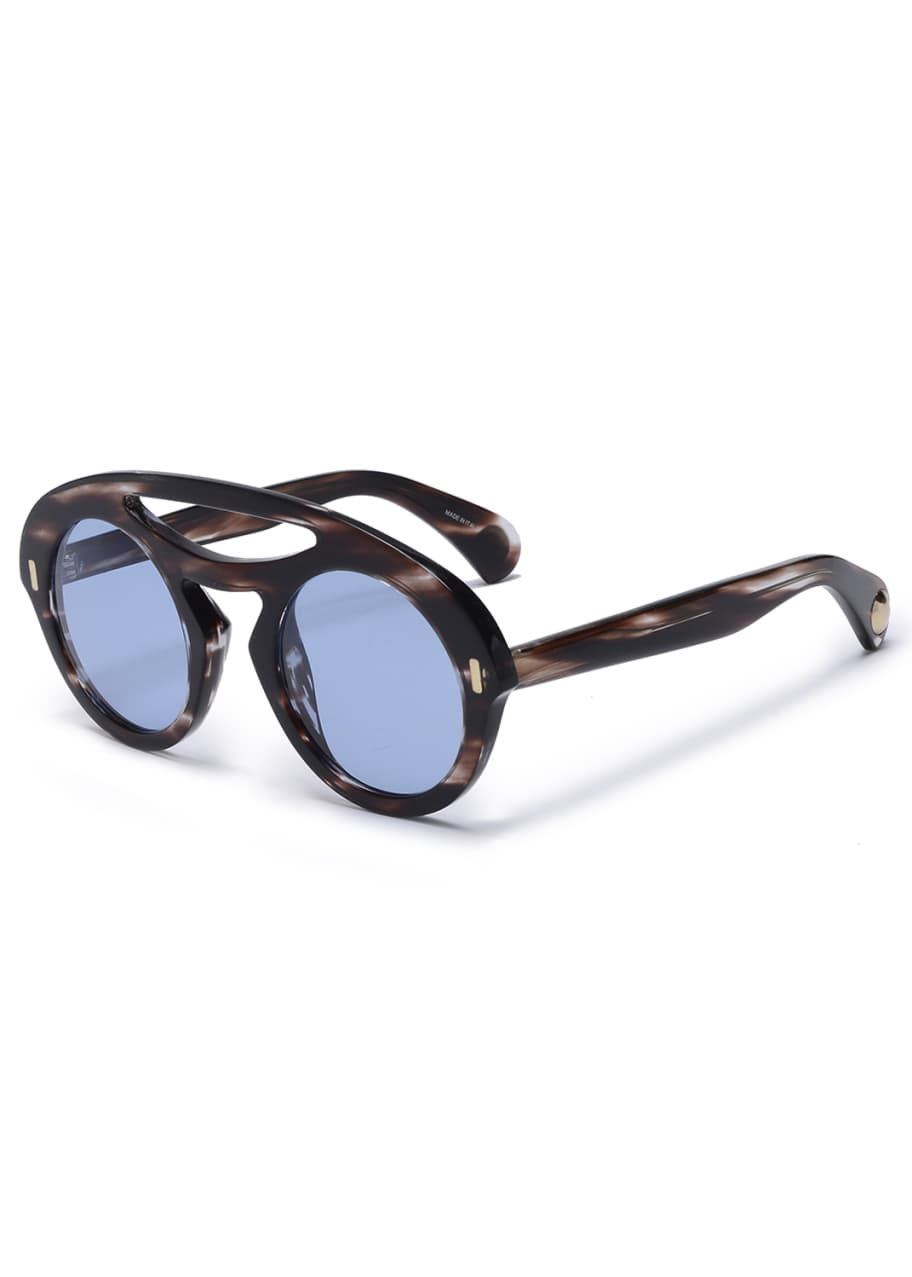Harpers Bazaar HB-Cinque Aviator Sunglasses - Bergdorf Goodman