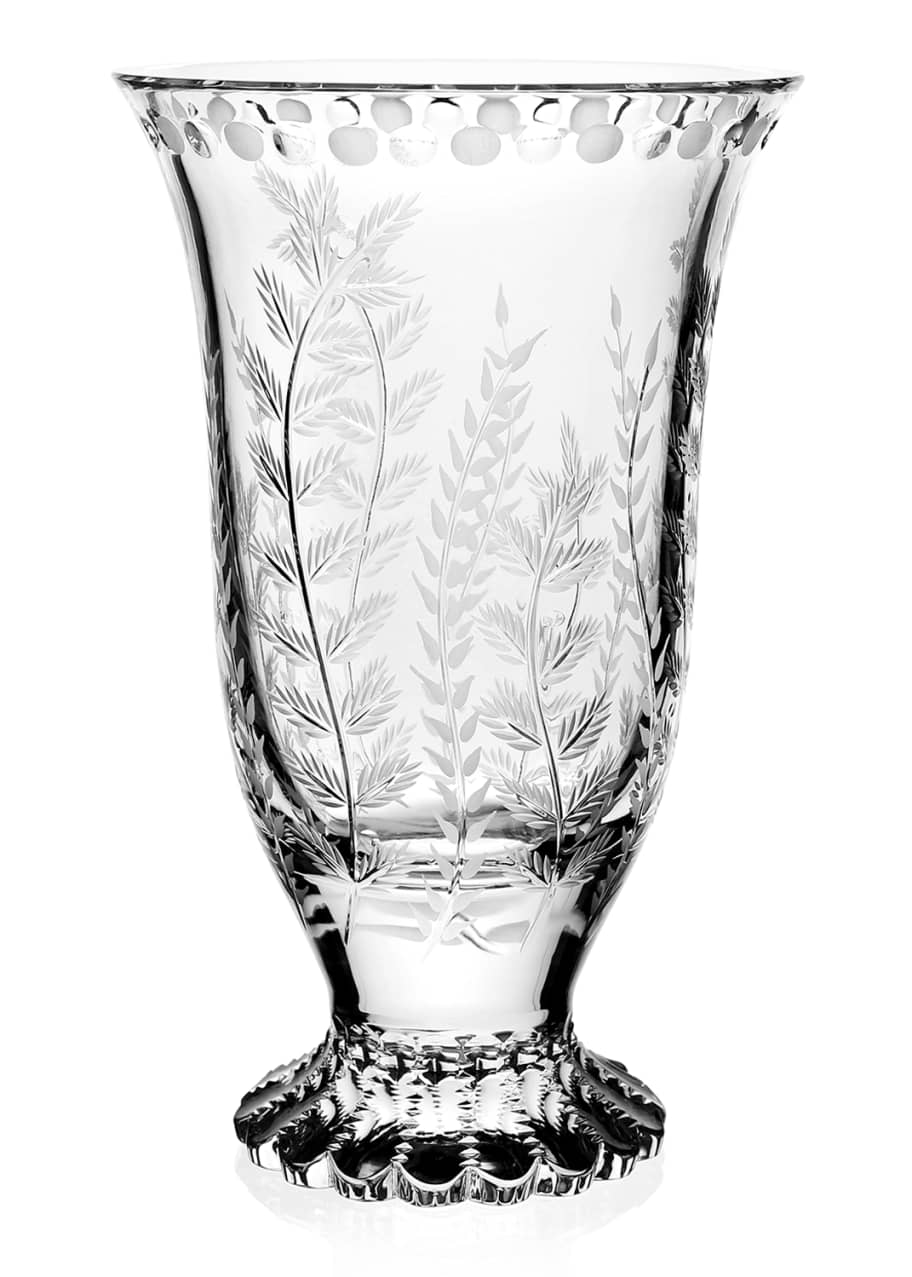William Yeoward Crystal Fern Flower Vase, 10" - Bergdorf Goodman